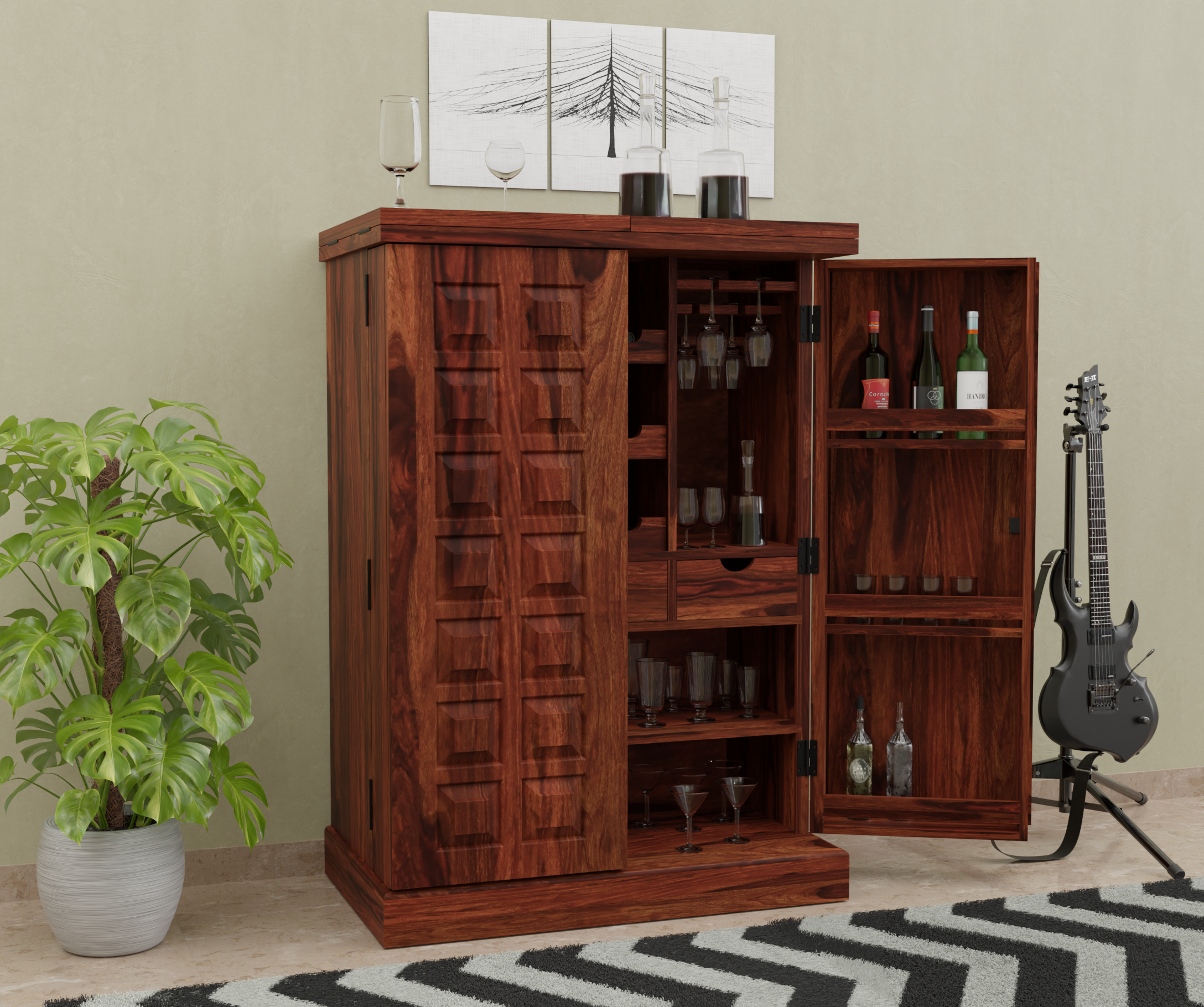 Buy Bar Cabinet for Home Online in India – Up to 60% Off – Amazart